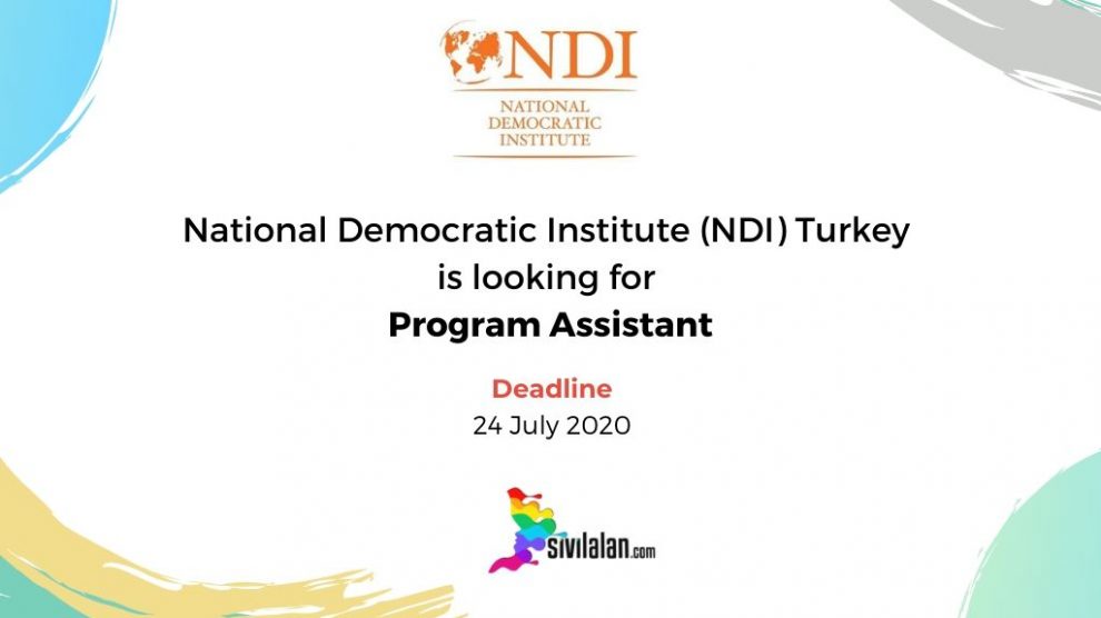 National Democratic Institute (NDI) Turkey is looking for Program ...